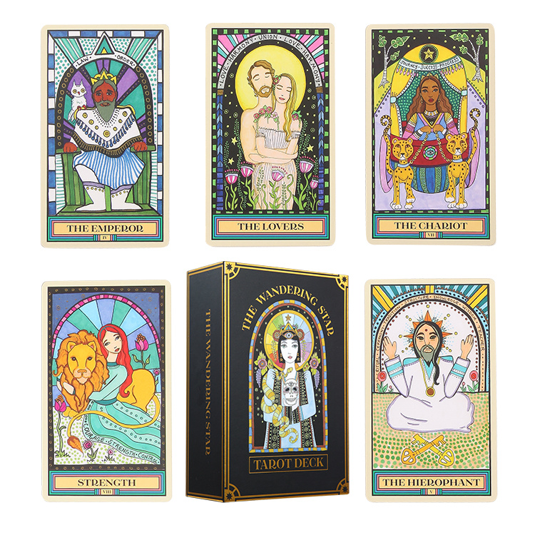 High Quality Cool Custom Tarot Card Deck Printable Holographic Gold ...